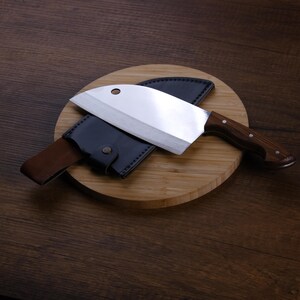 Personalized Daddy Knife With Sheath, Handmade Cleaver for Dad, Fathers ...