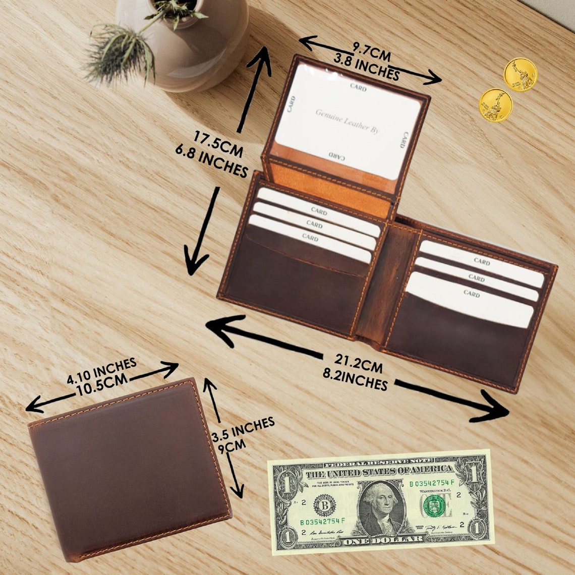 Best Dad in the World Wallet, Custom Gift for Fathers Day, Dad Gift ...