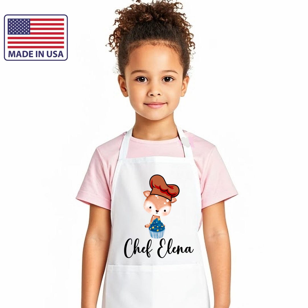 Custom Children Activity Apron, Birthday Gift Kids Apron, Custom Kids ...