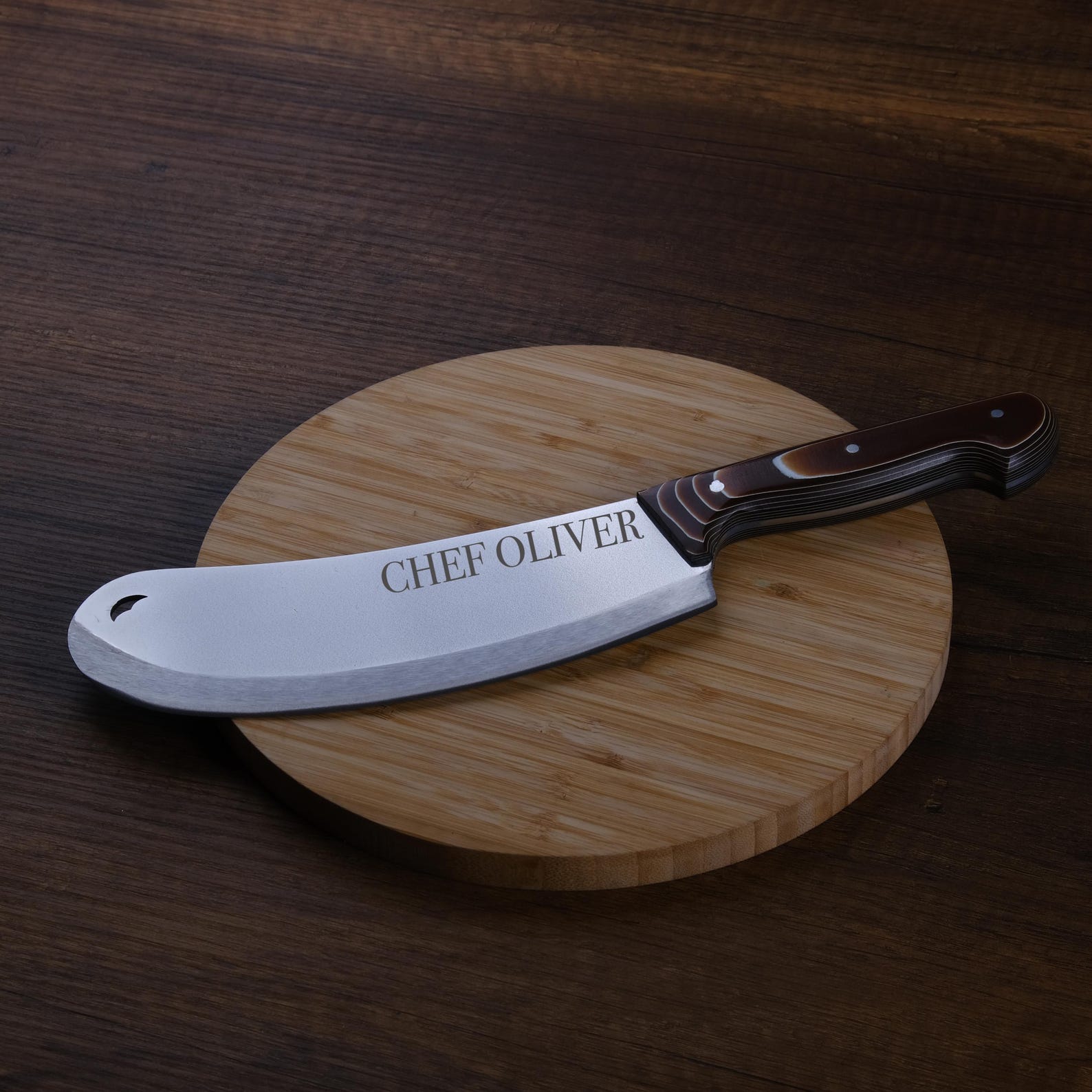 Steel Engraved Chef Knife, Damascus Knife, 4116 German Steel Knife ...