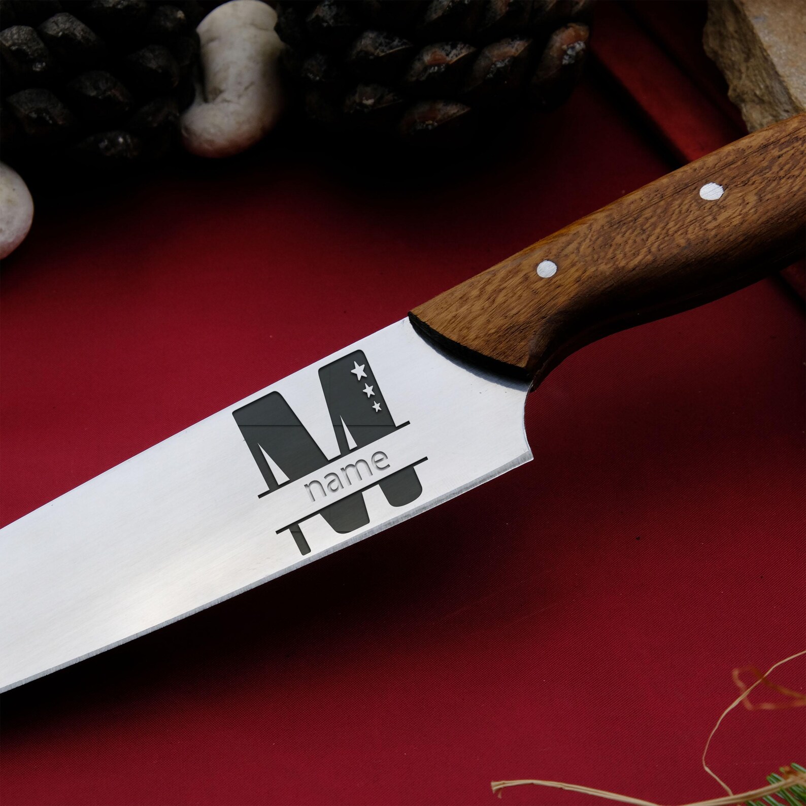 Engraved Kitchen Knife, Personalized Chef Knife, Professional Kitchen ...