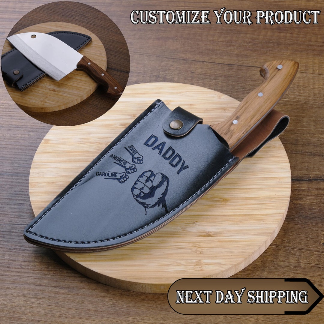 Daddy Knife With Sheath, Dad Handmade Cleaver, Fathers Day Gift, Dad ...