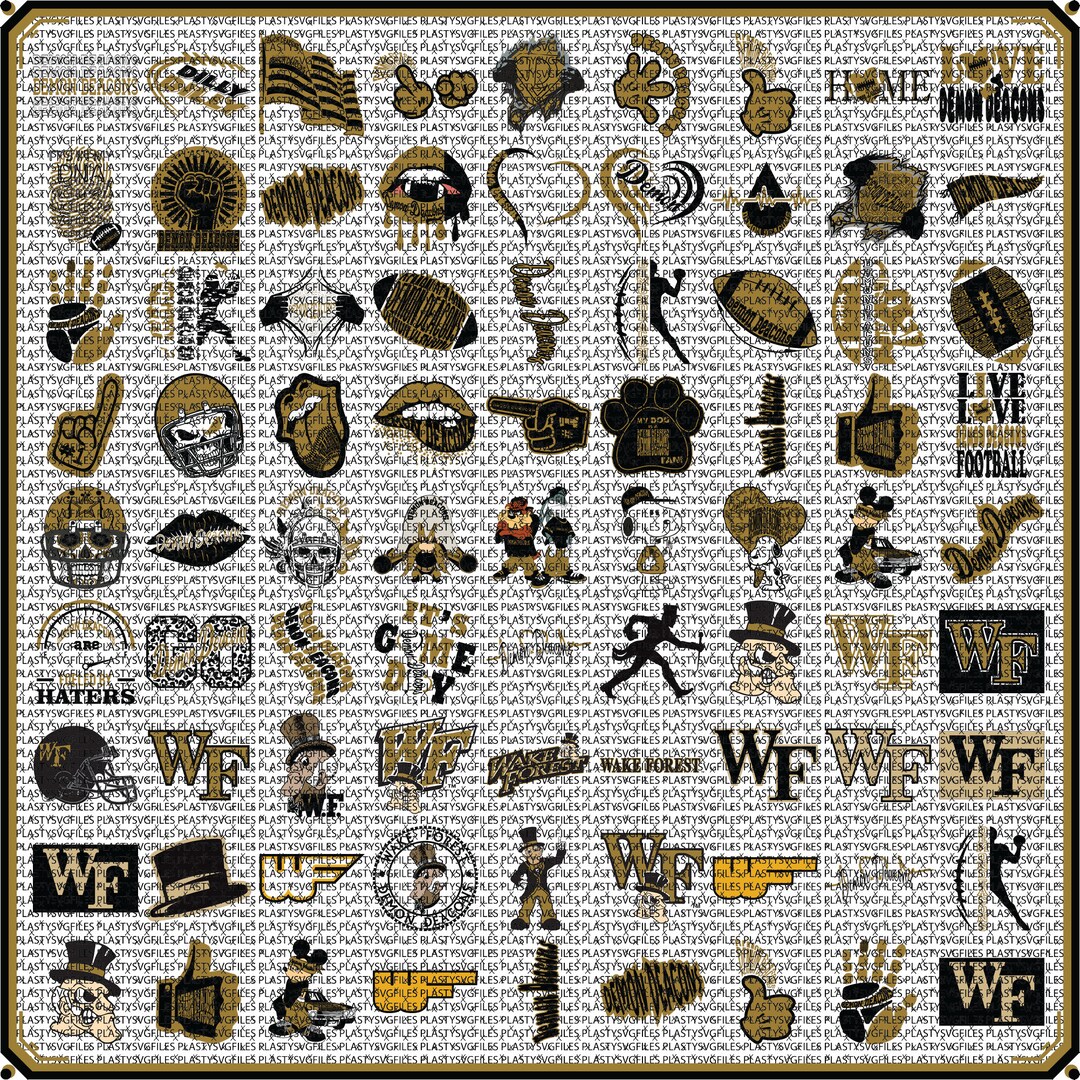 Demon Deacons SVG Files, Cut File for Cricut & Silhouette, Printable ...