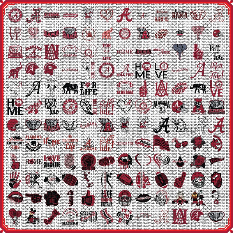 Alabama Crimson Tide Svg - Etsy