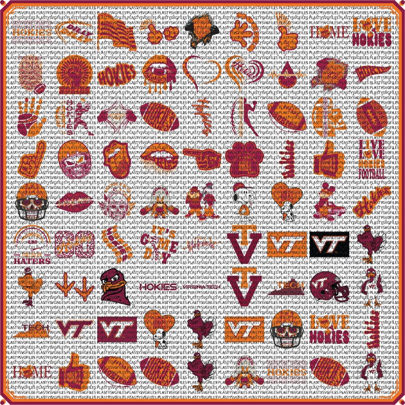 Hokies SVG Files, Cut File for Cricut & Silhouette, Printable, Vector ...