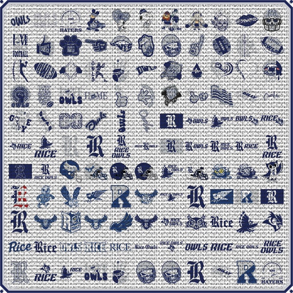 Rice University Svg - Etsy