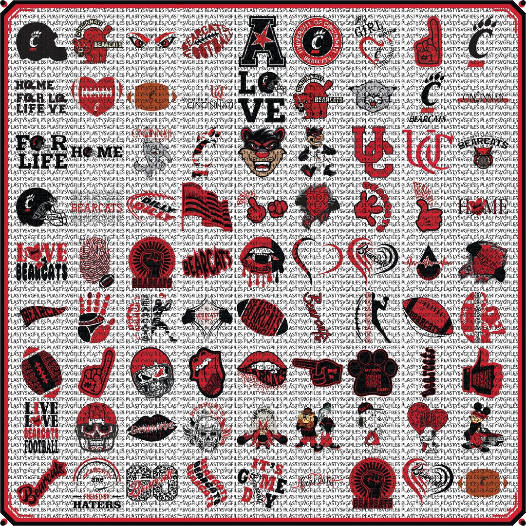 Bearcats SVG Files, Cut File for Cricut & Silhouette, Printable, Vector ...