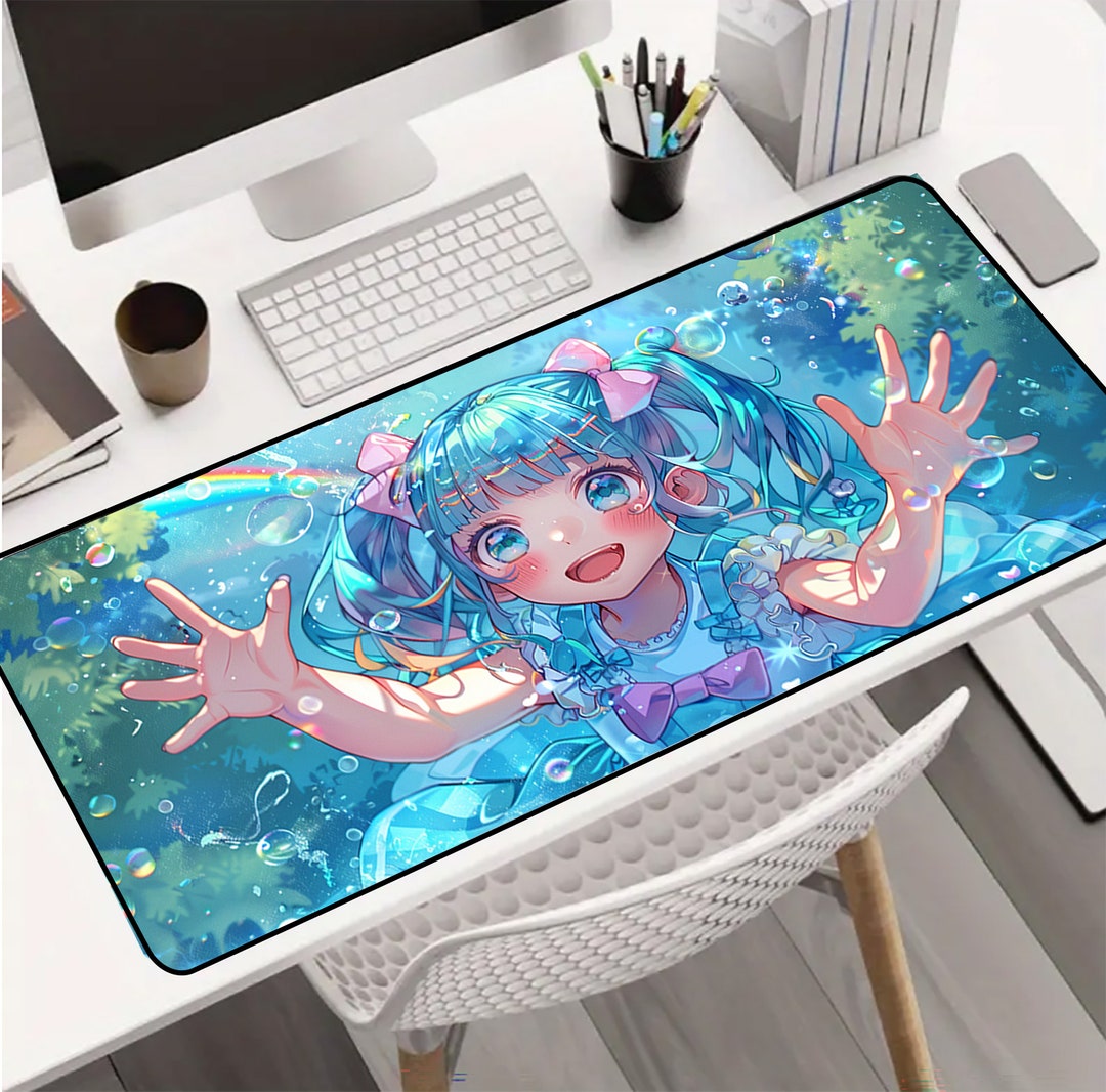 Anime Girl Mousepad Blue - Etsy
