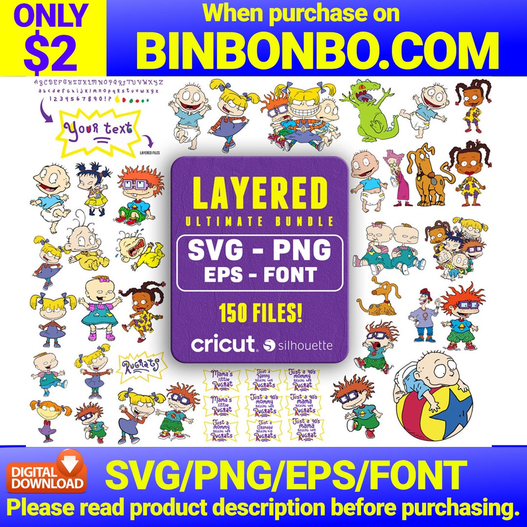 150 Mega Rugrats Bundle Png, Rugrats Png, Rugrats Digital Files ...
