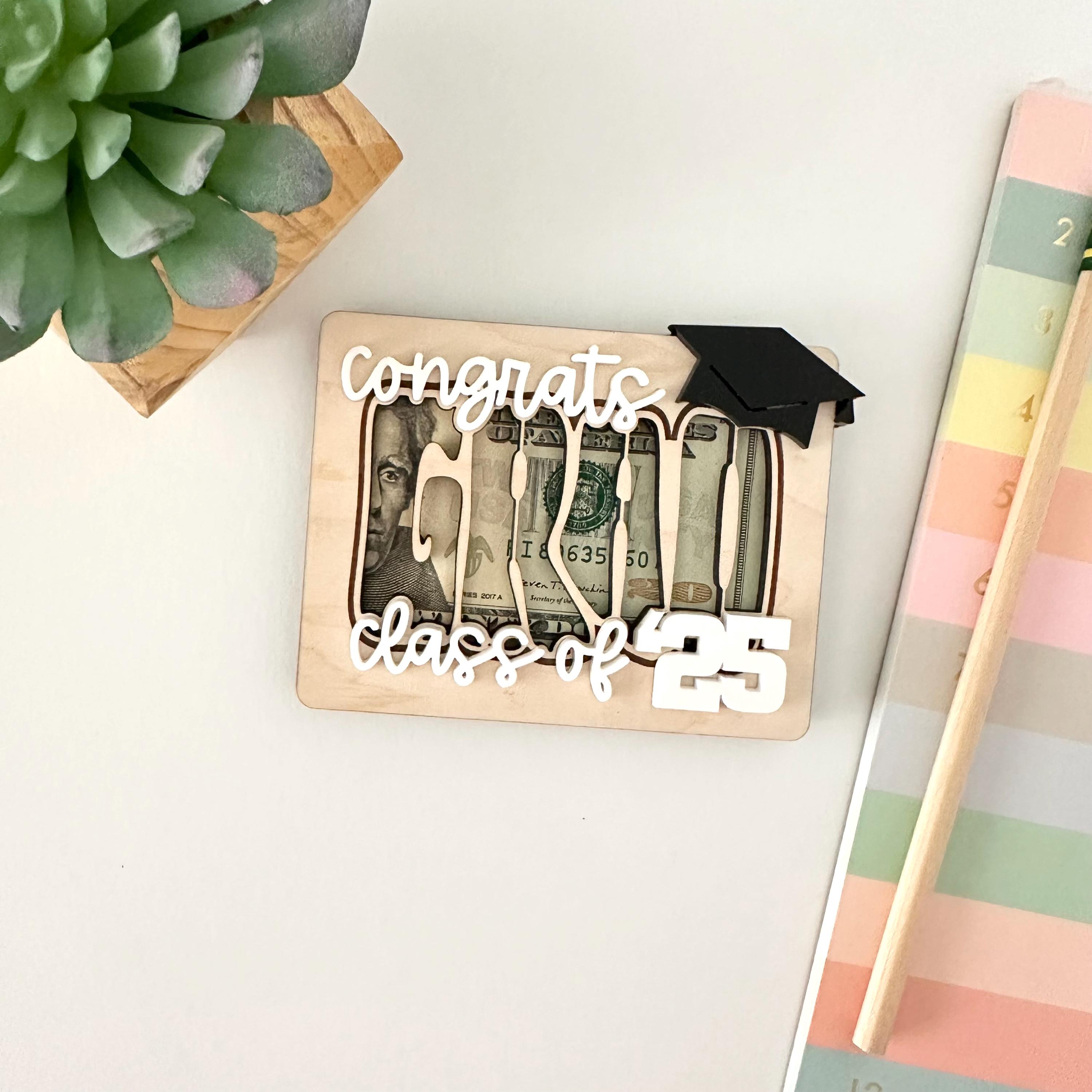 Graduation Gift Card Holder SVG File | Class of 2025 Laser File ...