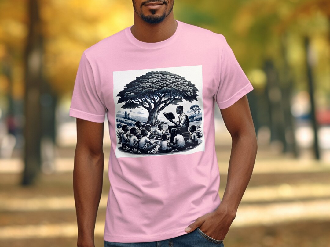 Vintage-inspired Reading Under Tree T-shirt, Classic Storytime Tee ...