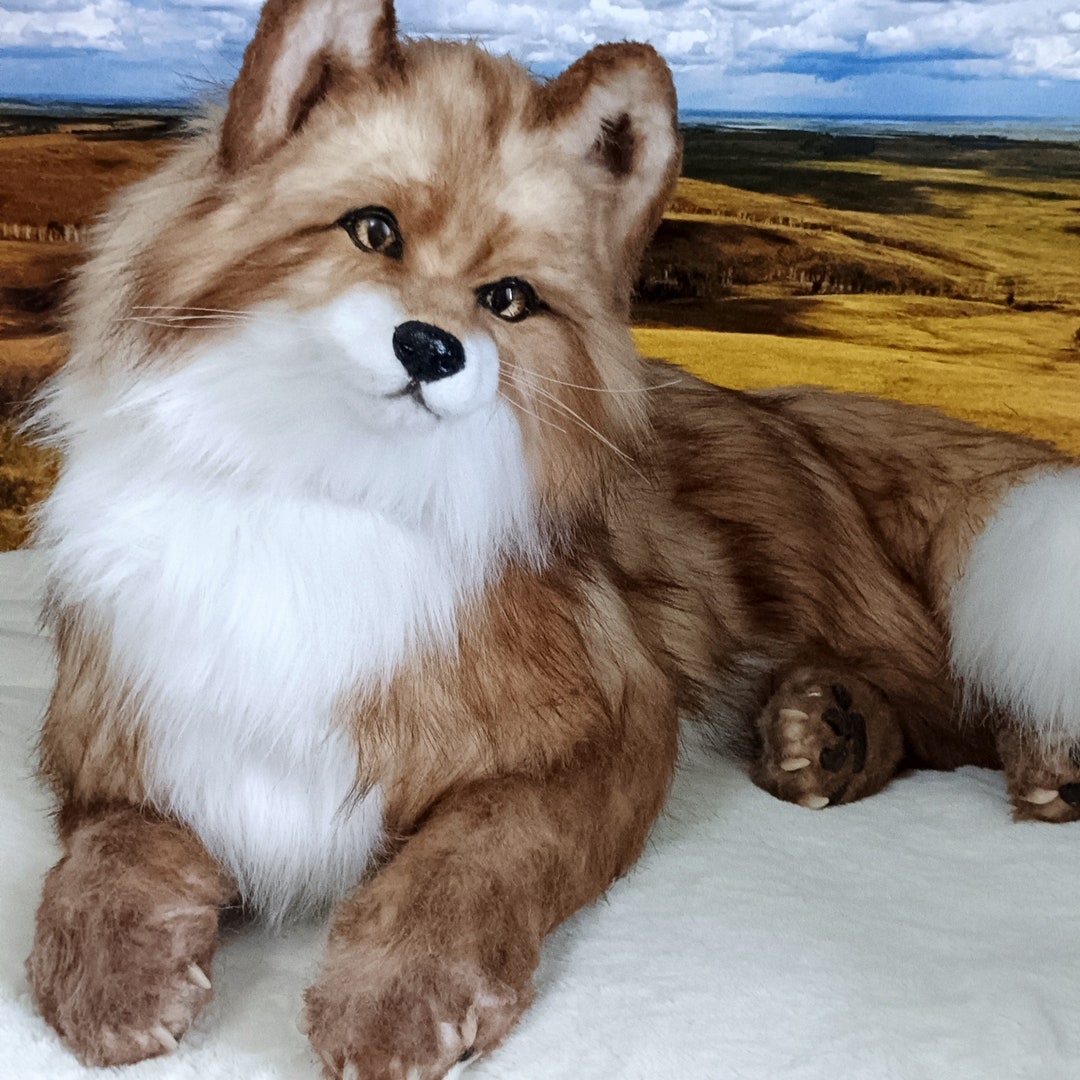Realistic Fox Toy. Handmade a Toy in the Form of a Fox as a Gift - Etsy