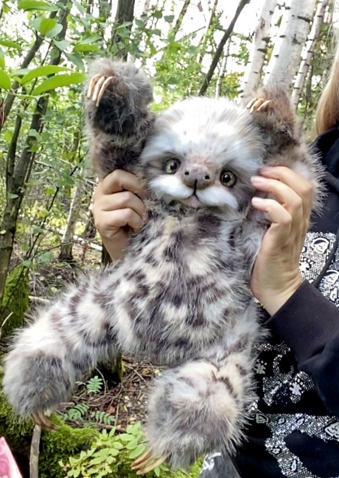 Soft Kaini Sloth Realistic Designer Ooak Toy, Plush Sloth Toy, Handmade ...
