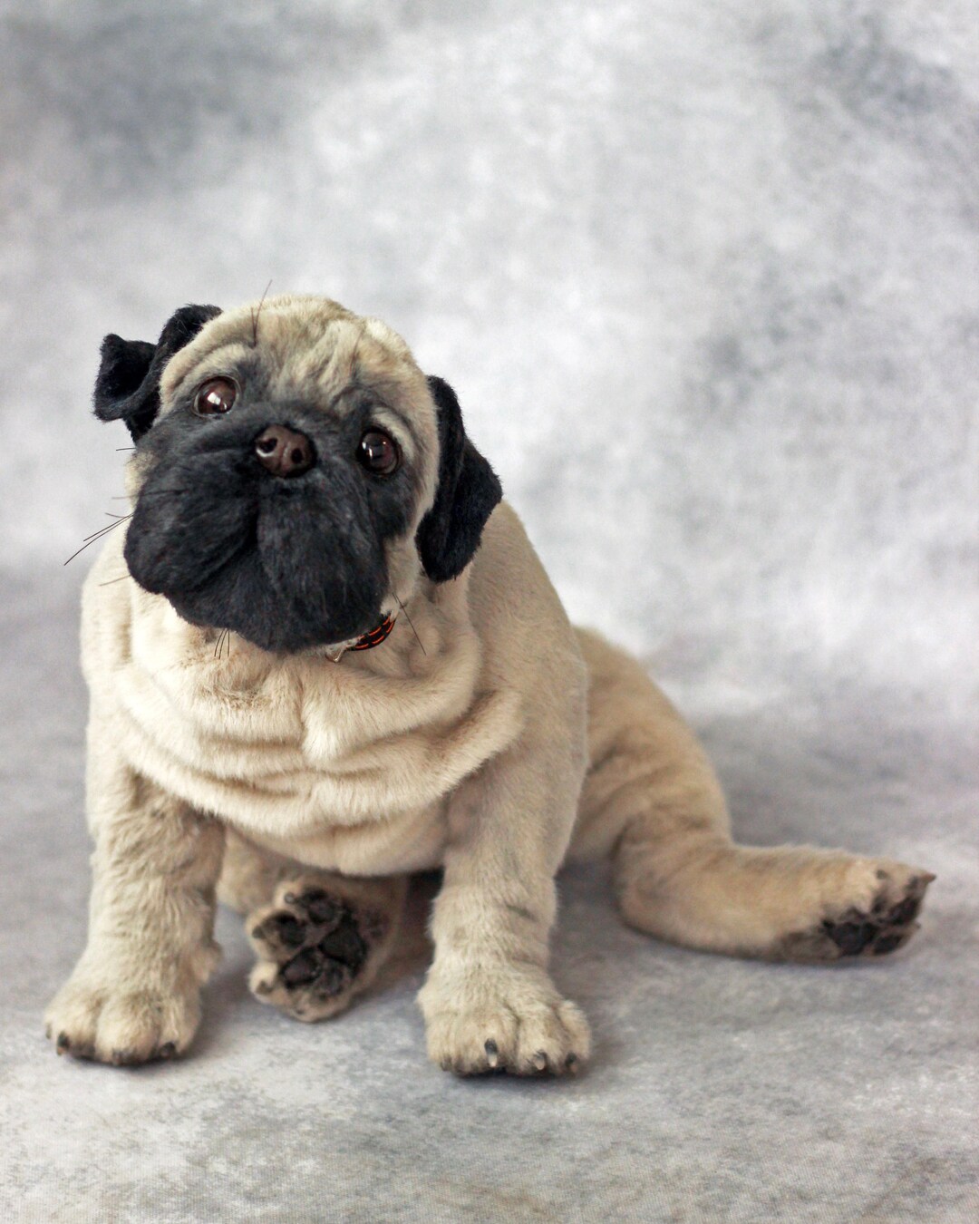 Pug, Realistic Dog Replica, Pet Portrait, Plush Dog - Etsy