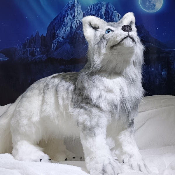 Stuffed Wolf - Etsy