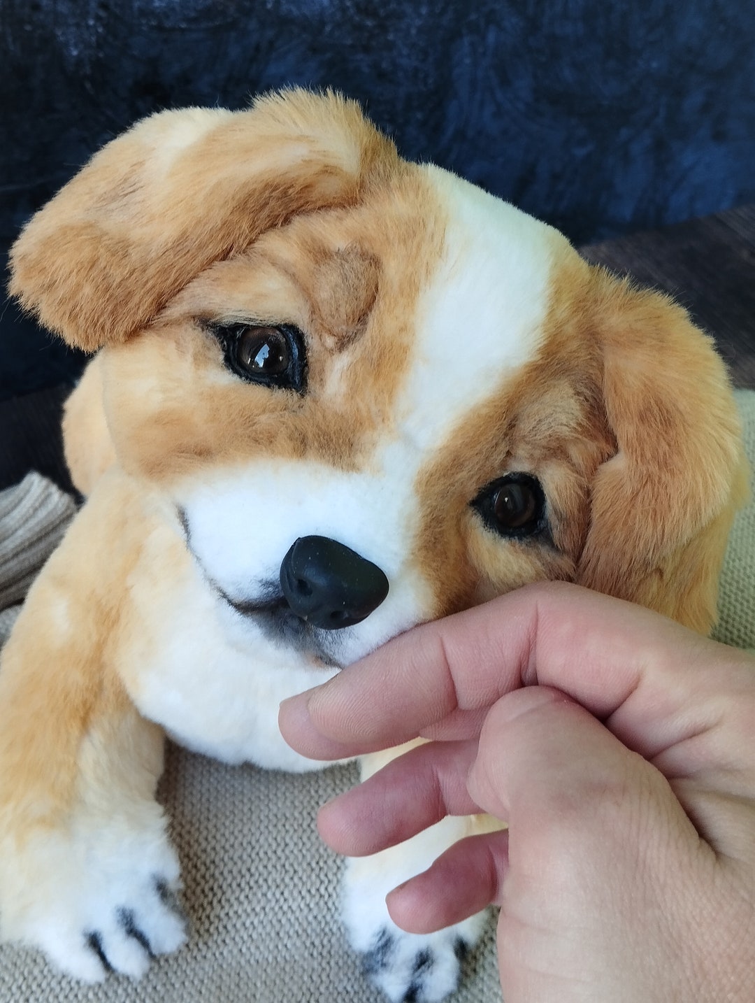 Realistic Puppy Dog OOAK Realistic Plush Dog Plush Collectible Toy ...