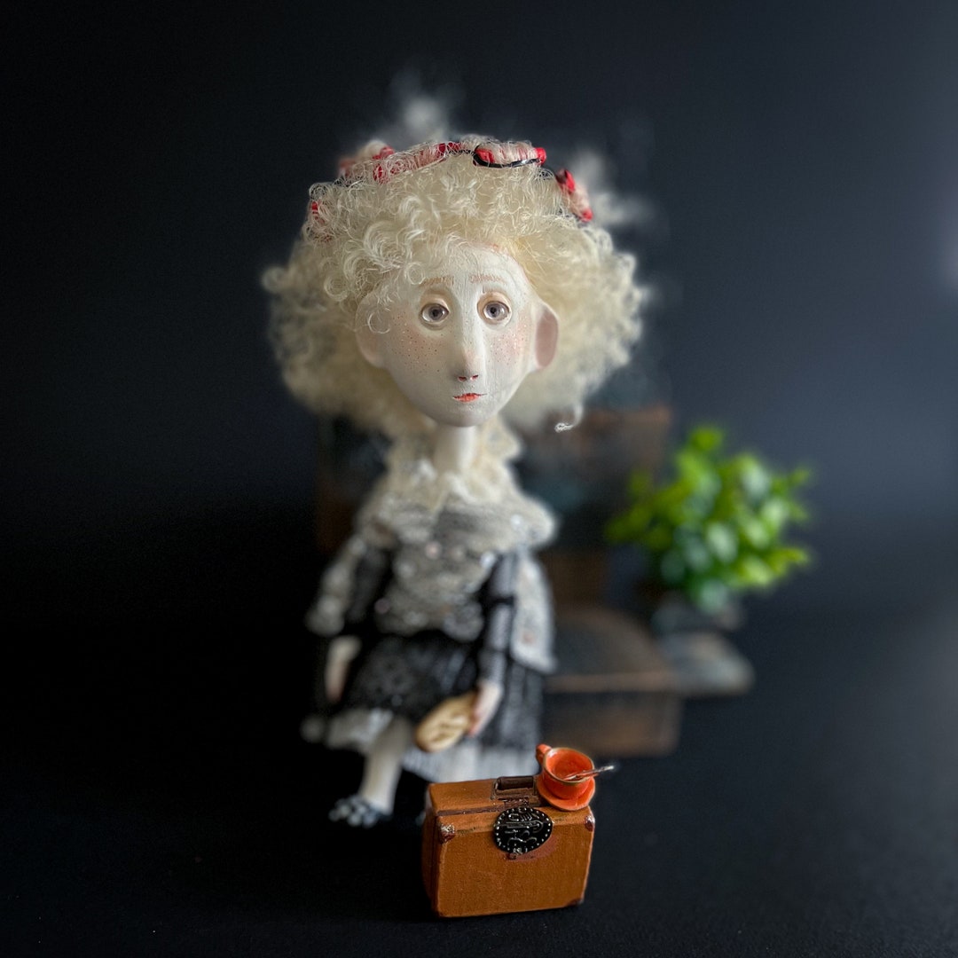 Miniature Art Wooden Doll Vivian Tiny Doll Handmade Doll - Etsy Canada