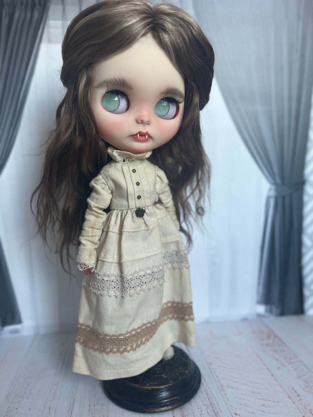 Custom Blythe Doll Vampire Scary Spooky Daed. Blythe Doll OOAK - Etsy