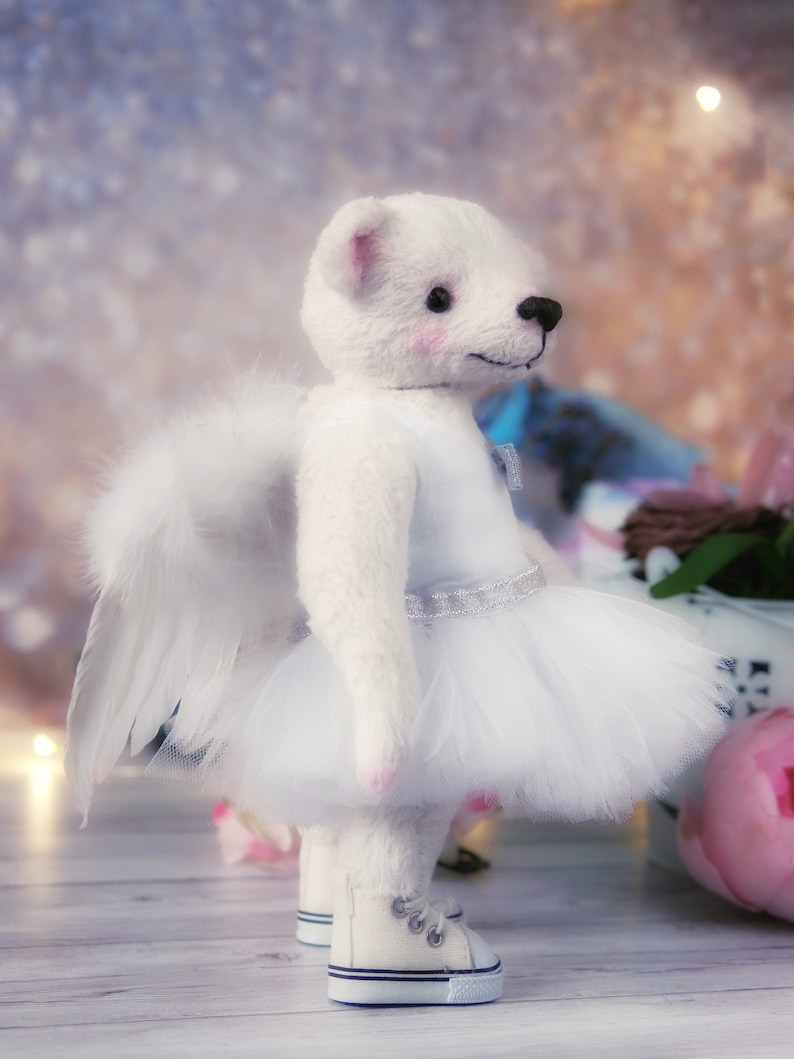 Small Brown Bear in Teddy Style, Stuffed Collectible Teddy Bear, Garden ...