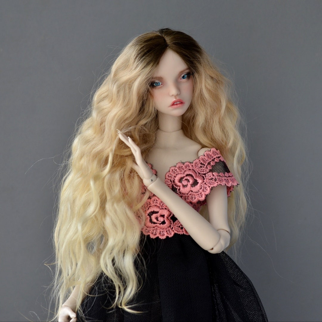 Angora Goat Ombre Wig for Popovy Sisters and Other Bjd Dolls Hair - Etsy