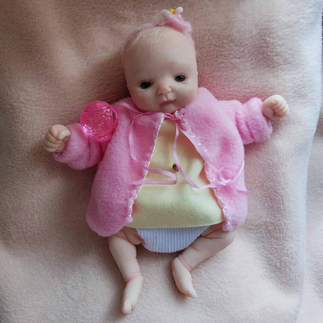 OOAK Reborn Baby Miniature Doll Baby Reborn Girl Newborn 6 Inches - Etsy