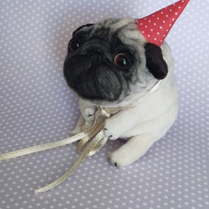 Movable Pug Toy - Handcrafted in Polymer Clay and Plush - Capture Your ...