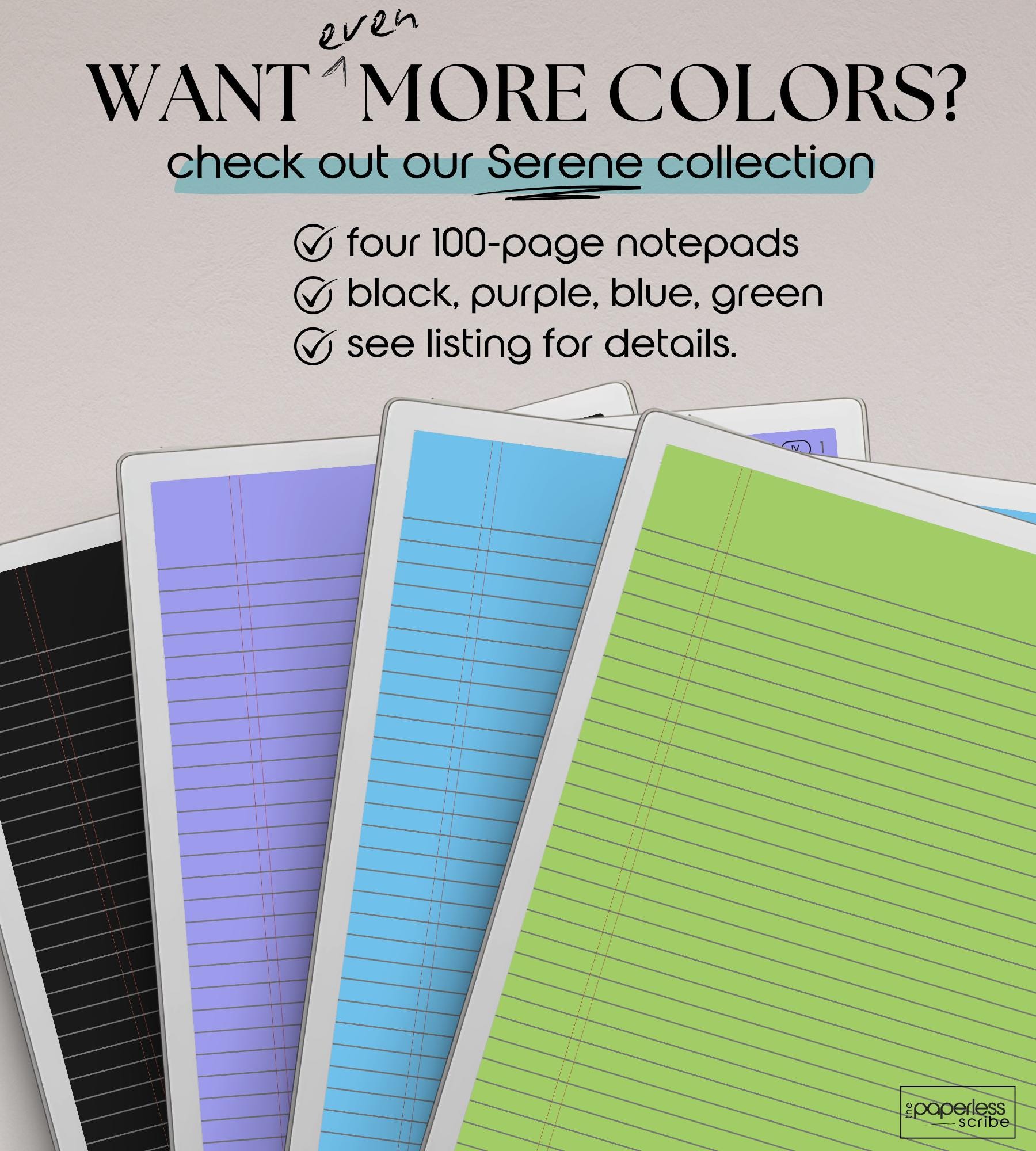 2 in 1 Legal Pad Notebook Bundle for Remarkable Paper Pro White ...