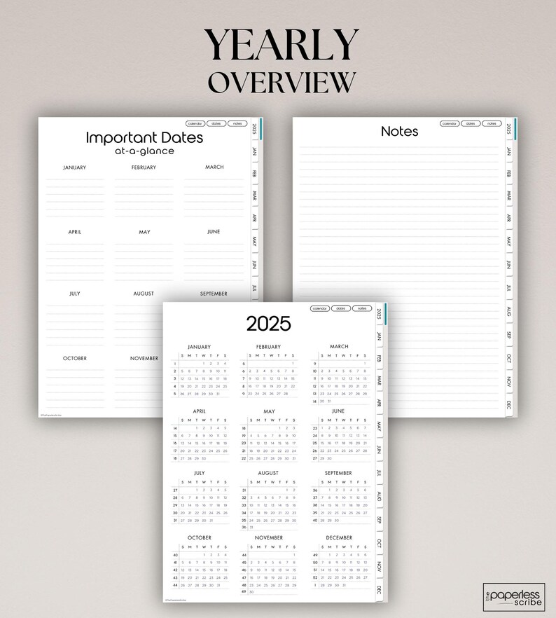 2025 Digital Planner for Remarkable Paper Pro | Daily, Weekly, Monthly ...