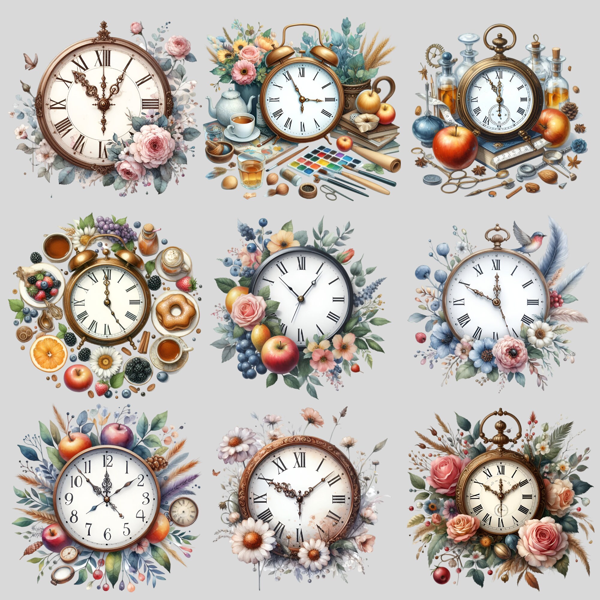 Clock PNG - 21 Clock Clipart - PNG Files, Transparent Background, 300 ...