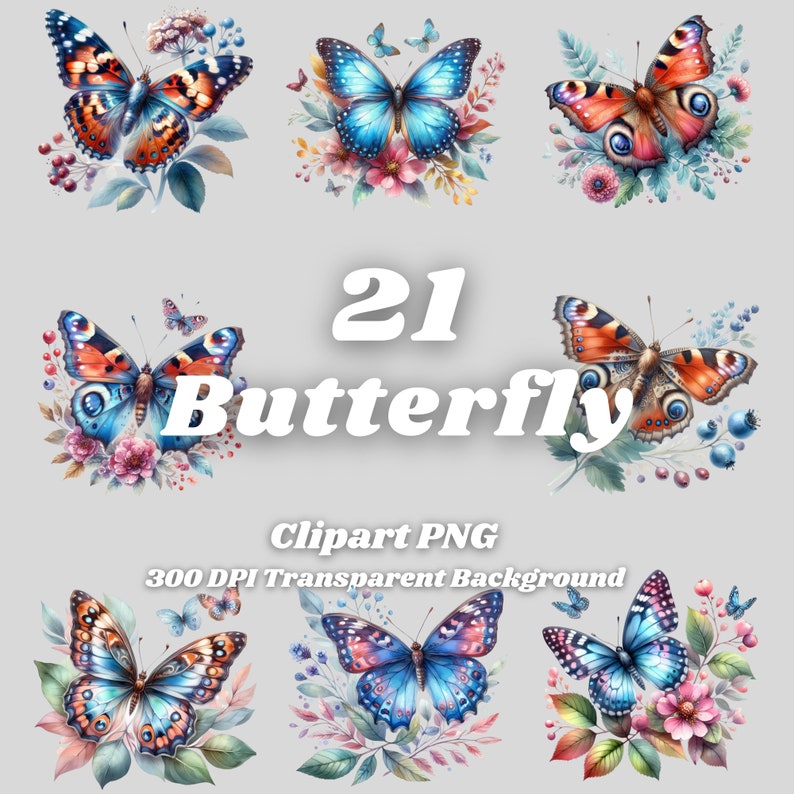 Butterfly PNG 21 Butterfly Clipart PNG Files, Transparent Background ...