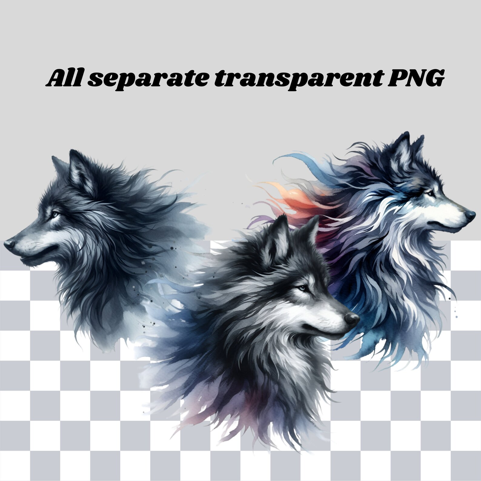 Wolf PNG 21 Wolf Clipart PNG Files, Transparent Background, 300 DPI ...