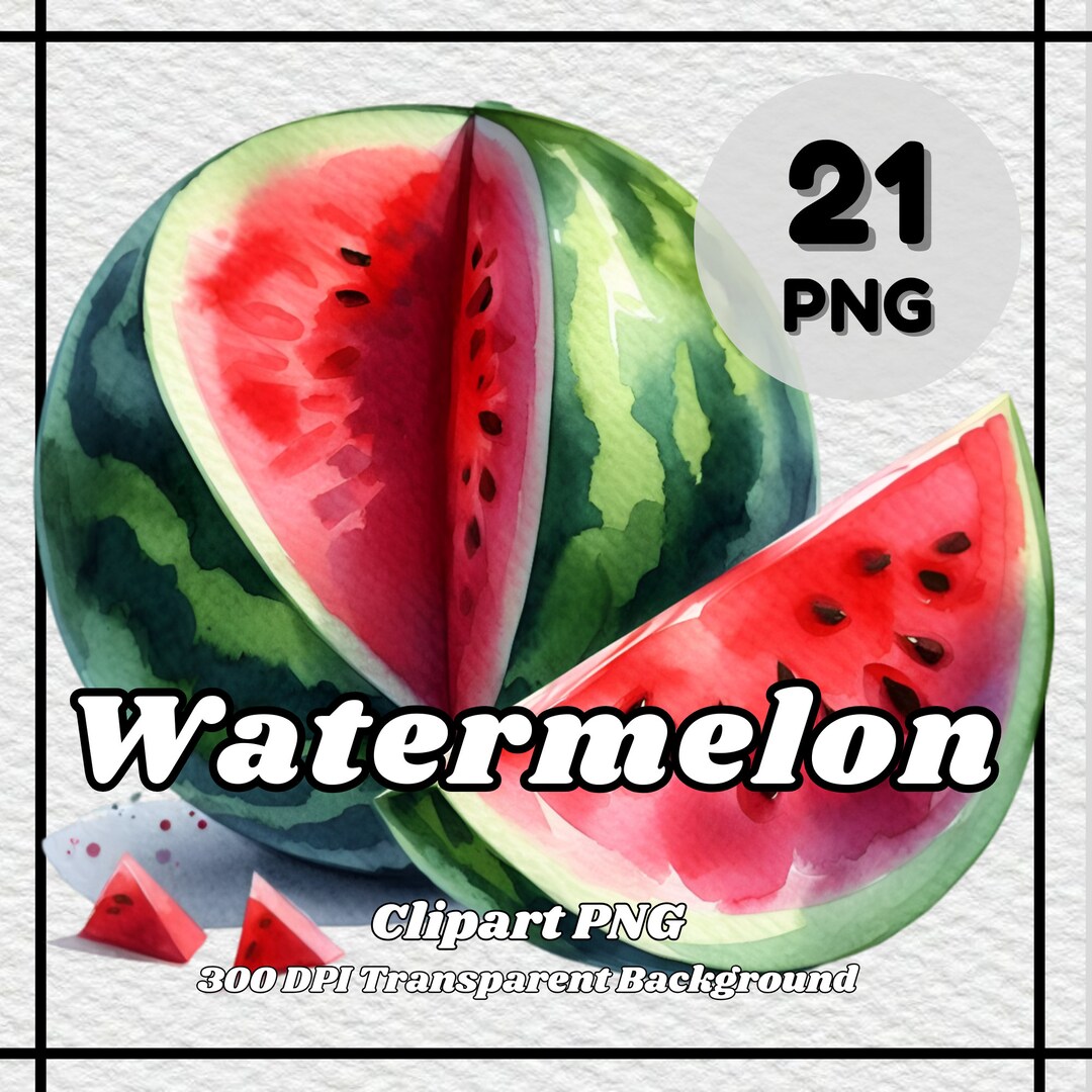 Watermelon PNG - 21 Watermelon Clipart - PNG Files, Transparent ...
