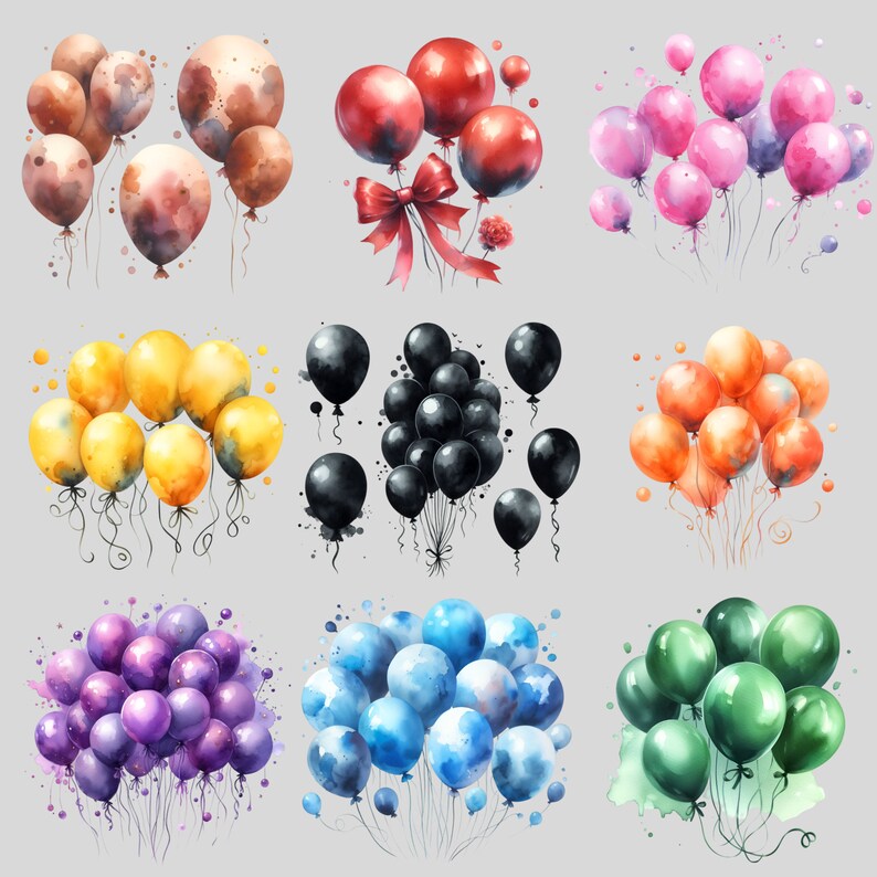 Balloons PNG 21 Balloons Clipart PNG Files, Transparent Background, 300 ...