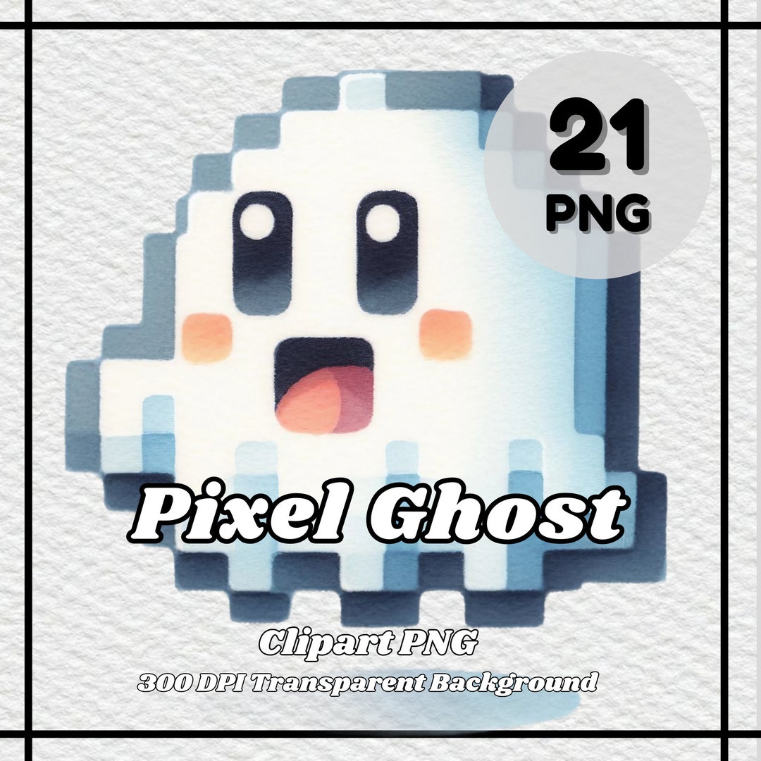 Pixel Ghost PNG - 21 Pixel Ghost Clipart - PNG Files, Transparent ...