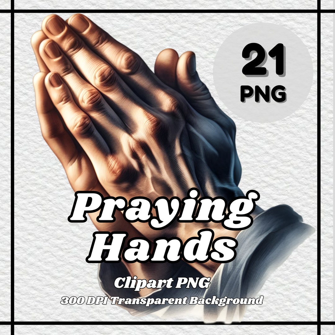 Praying Hands Clipart – 21 PNG Images, Transparent Background (digital ...
