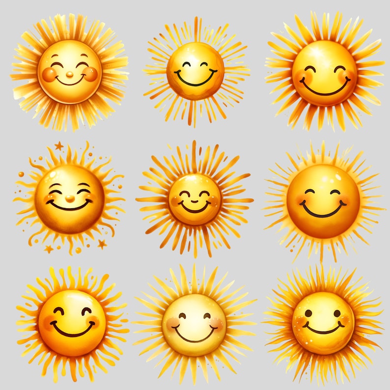 Sun Smiley Face PNG - 21 Sun Smiley Face Clipart - PNG Files ...