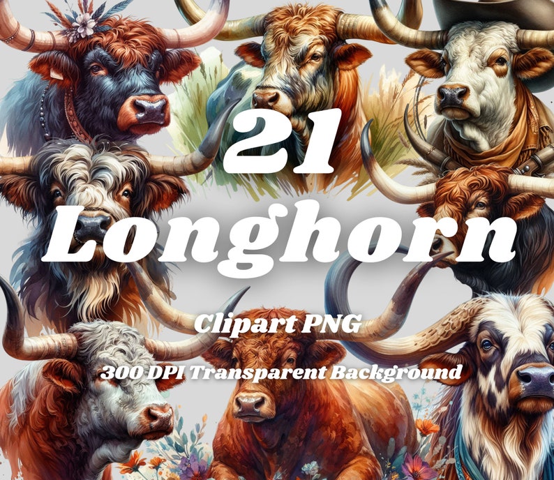 Longhorn PNG 21 Longhorn Clipart PNG Files, Transparent Background, 300 ...
