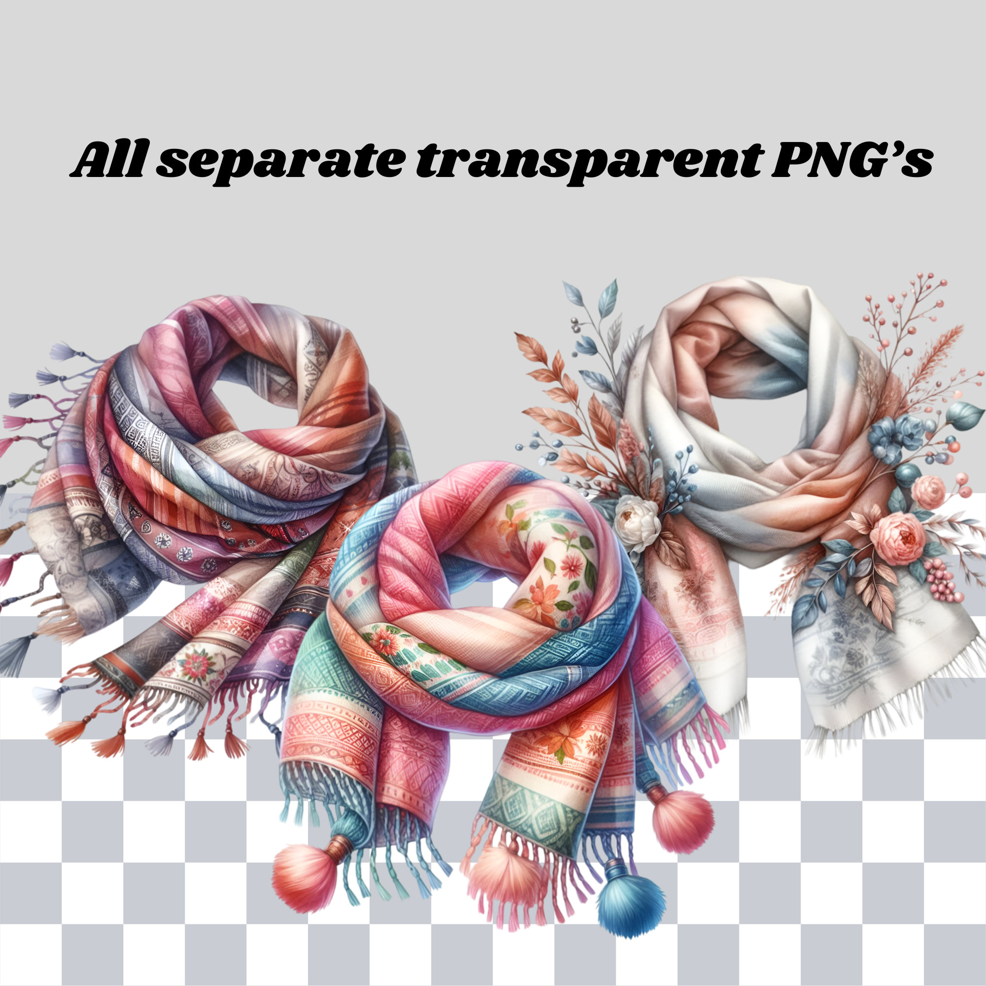 Scarf PNG - 21 Scarf Clipart - PNG Files, Transparent Background, 300 ...