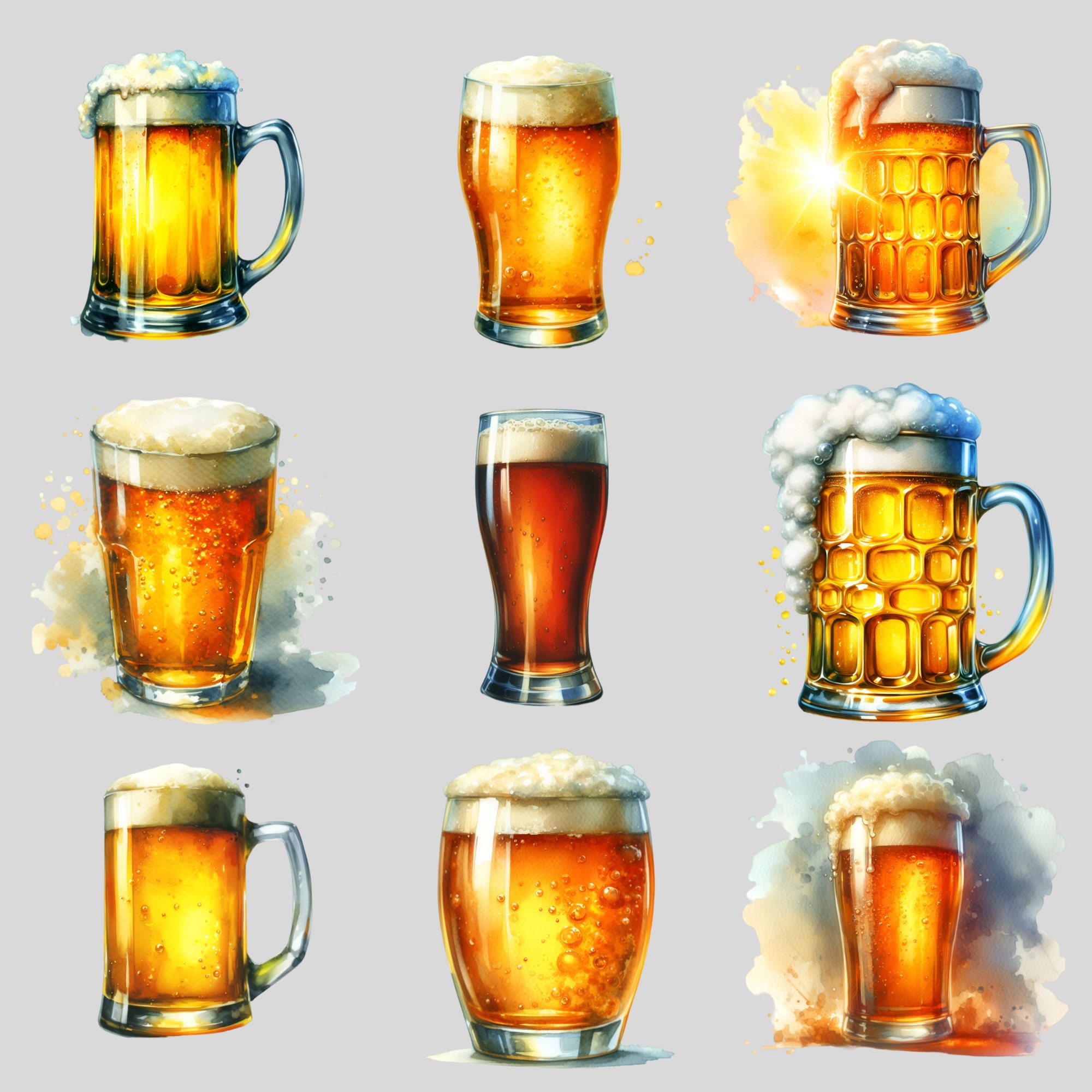 Beer PNG - 21 Beer Clipart - PNG Files, Transparent Background, 300 DPI ...