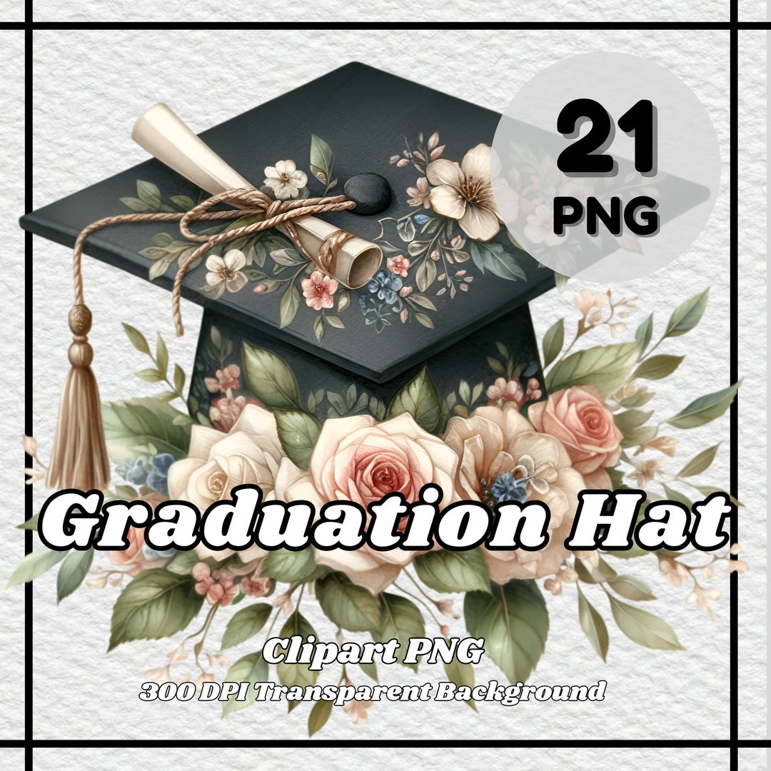 Graduation Hat PNG - 21 Graduation Hat Clipart - PNG Files, Transparent ...