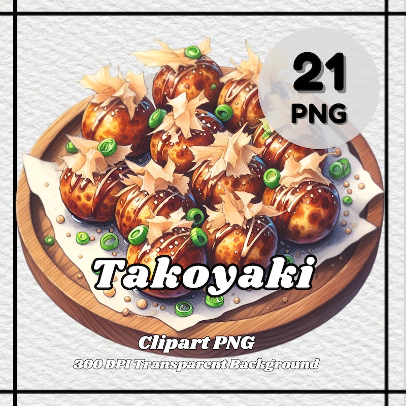 Takoyaki Clipart - Etsy