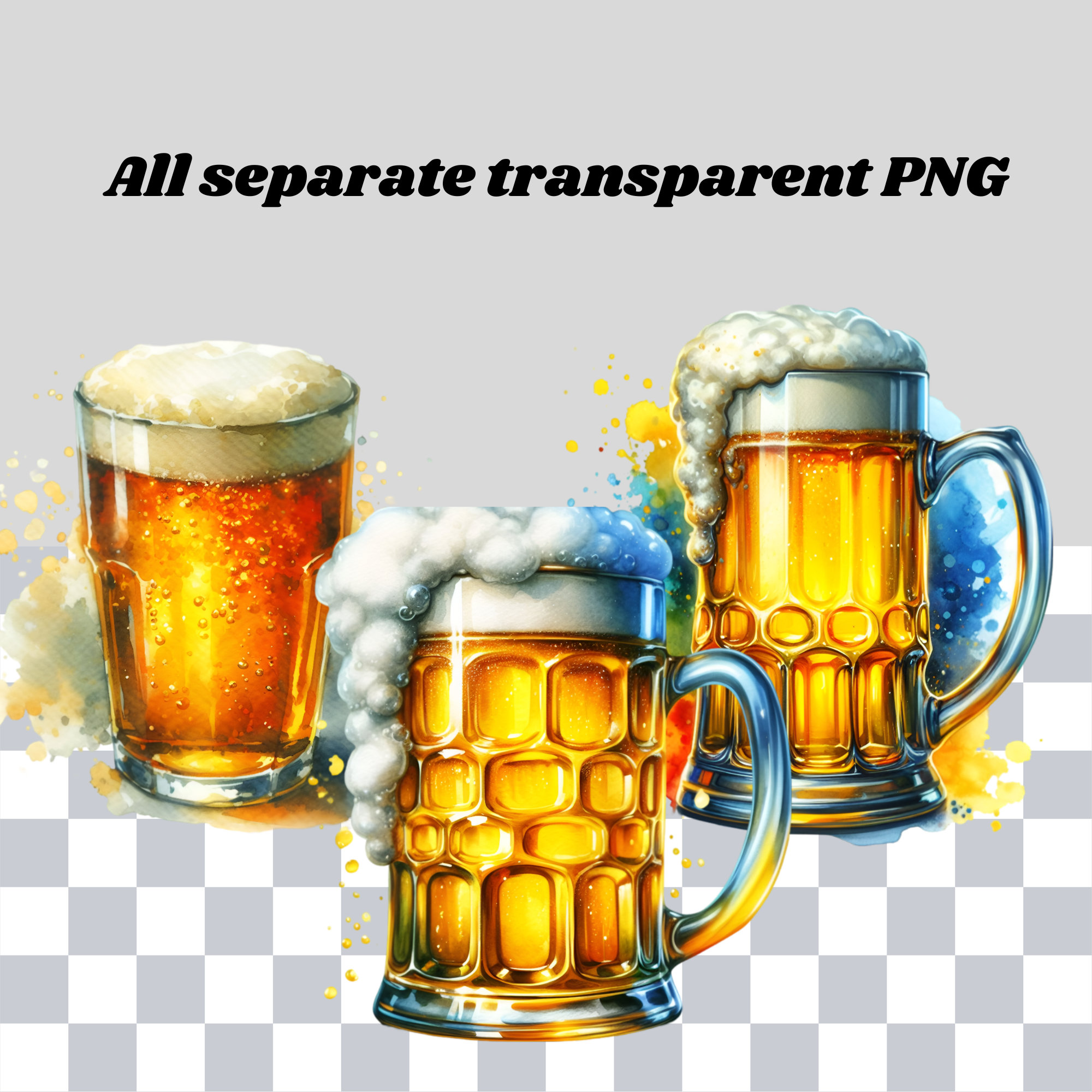 Beer PNG - 21 Beer Clipart - PNG Files, Transparent Background, 300 DPI ...