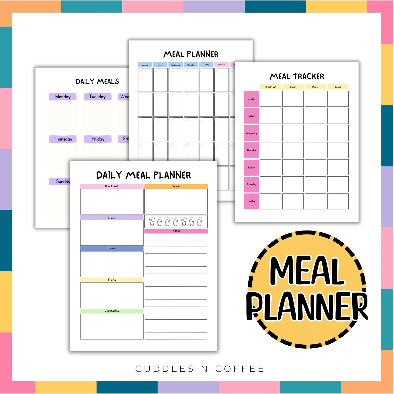 2024 ADHD Planner for Kids Digital and Printable Cleaning Schedule ...