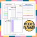 2024 ADHD Planner for Kids Digital and Printable Cleaning Schedule ...