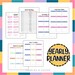 2024 ADHD Planner for Kids Digital and Printable Cleaning Schedule ...