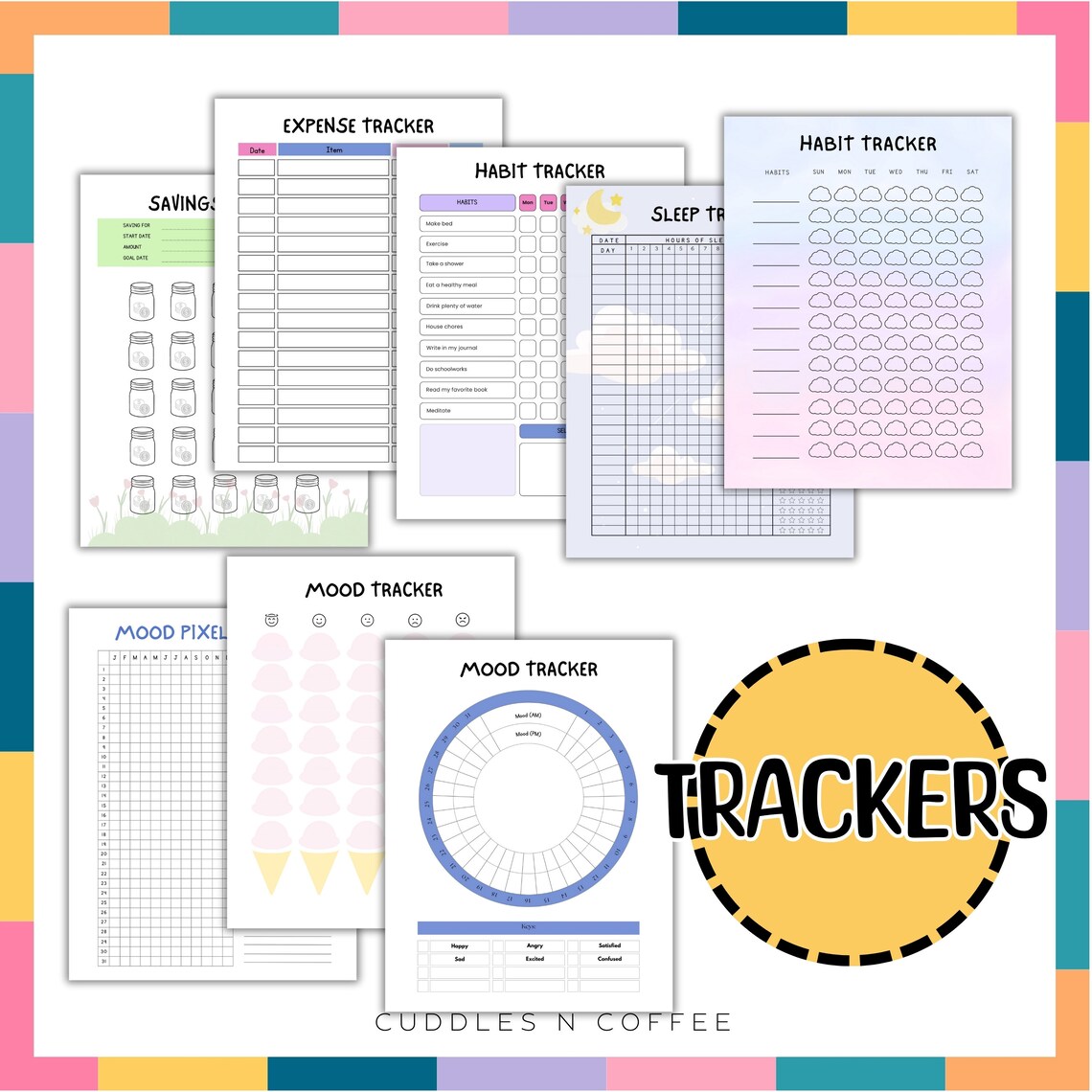 2024 ADHD Planner for Kids Digital and Printable Cleaning Schedule ...