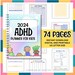 2024 ADHD Planner for Kids Digital and Printable Cleaning Schedule ...