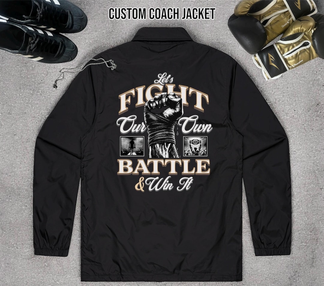 Custom Lightweight Coach Boxing Jacket, Boxing Gift Men, Personalized ...
