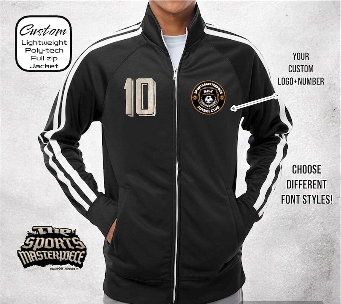Custom Lightweight Poly-tech Sport Jacket, Custom Sports Merchandise ...