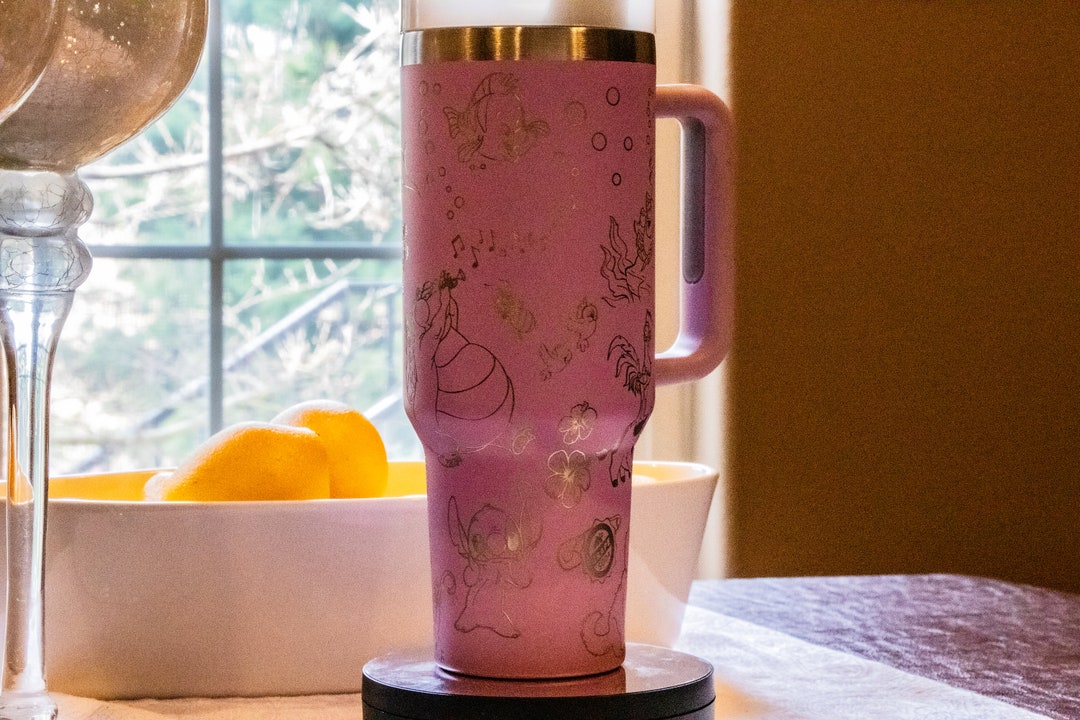 Disney Sidekicks Laser Engraved 40 Oz Insulated Tumbler With Handle Lid ...